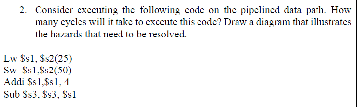 Solved Consider executing the following code on the | Chegg.com