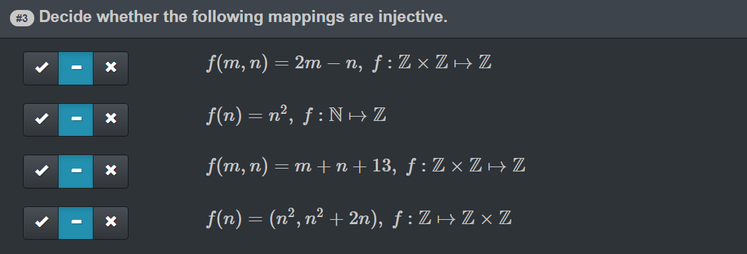 Solved #3 Decide whether the following mappings are | Chegg.com