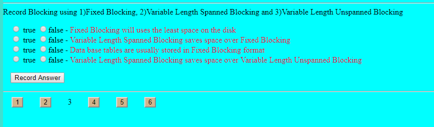 Record Blocking using 1)Fixed Blocking, 2)Variable | Chegg.com
