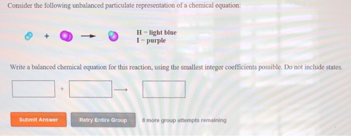 Solved Consider the following unbalanced particulate | Chegg.com
