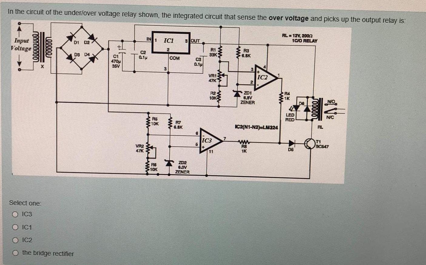 Solved Of The Time Overcurrent Relay Characteristics Shown