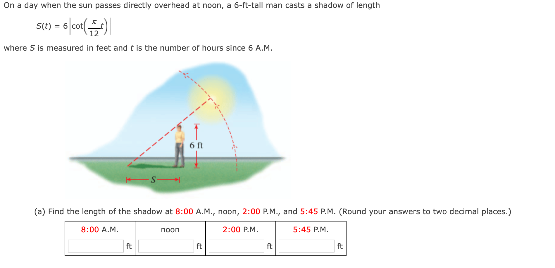 Solved On a day when the sun passes directly overhead at | Chegg.com