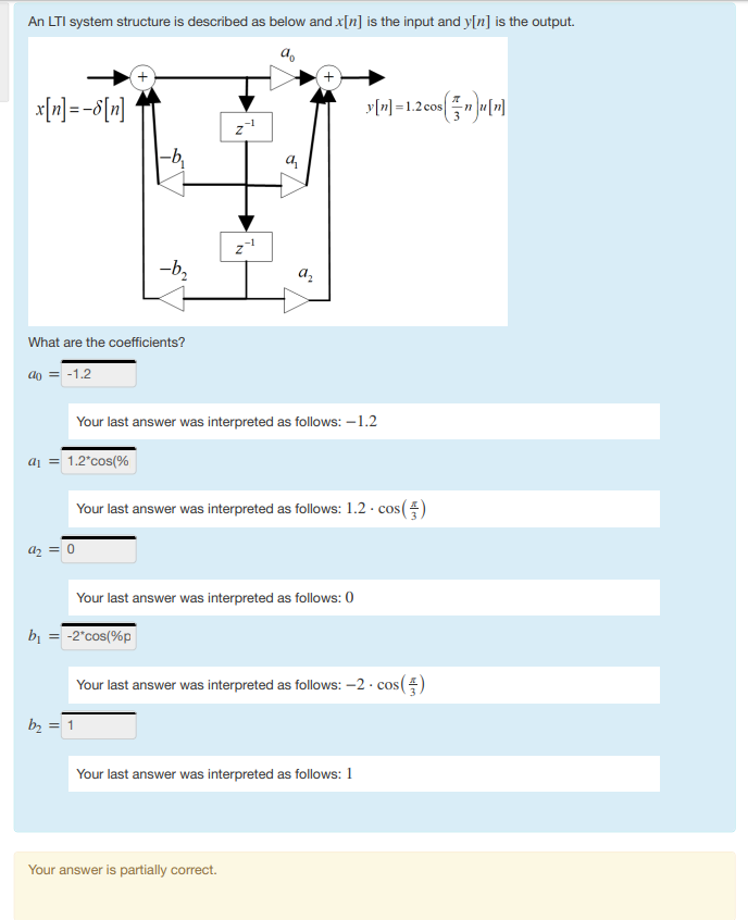 Solved An LTI system structure is described as below and | Chegg.com