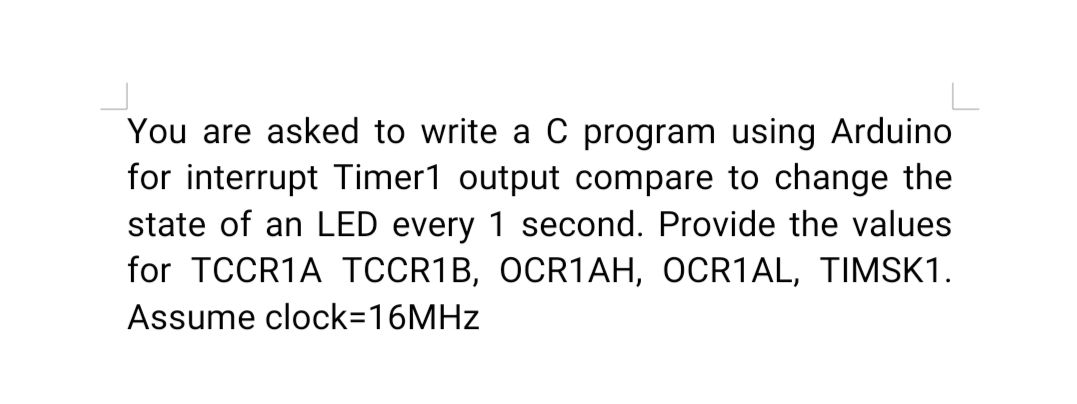 Solved You Are Asked To Write A C Program Using Arduino For 7536