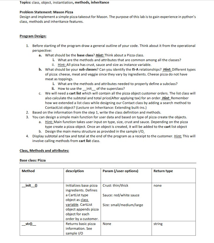 Solved Topics Class Object Instantiation Methods 3878