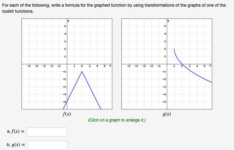 Solved For each of the following, write a formula for the | Chegg.com