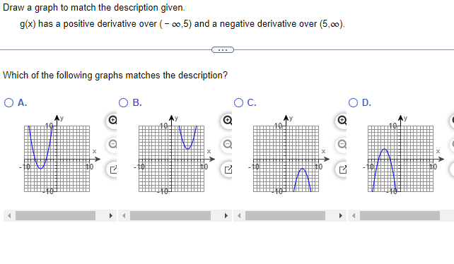 Solved Draw a graph to match the description given. g(x) has | Chegg.com