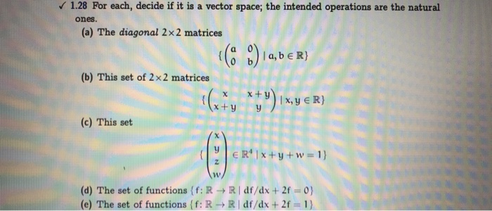 Solved You must check all conditions in the definition of a | Chegg.com