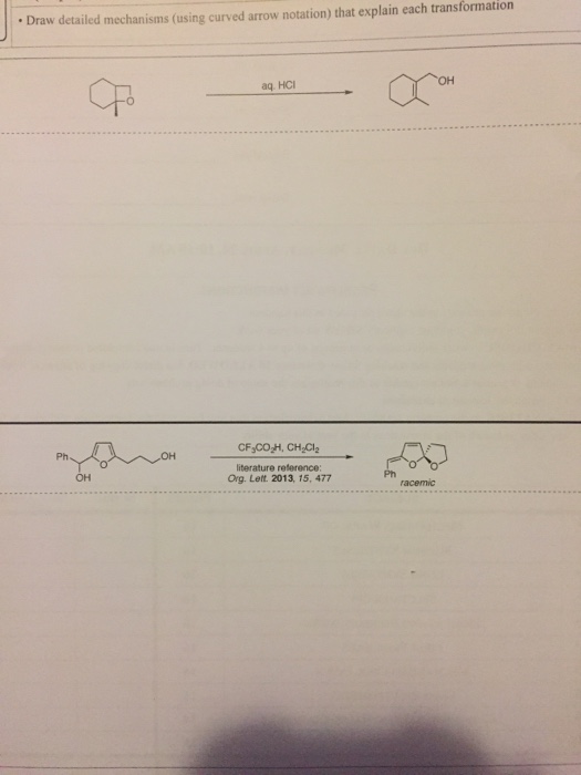 Solved r Draw detailed mechanisms (using curved arrow | Chegg.com Solved r Draw detailed mechanisms (using curved arrow | Chegg.com