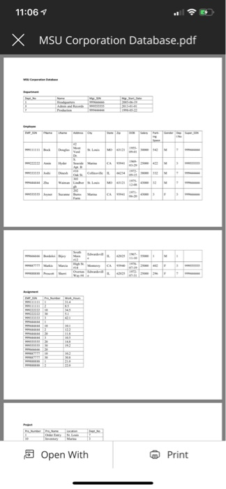 Solved 7. Change the column name "Date of Birth" to "DOB" in | Chegg.com