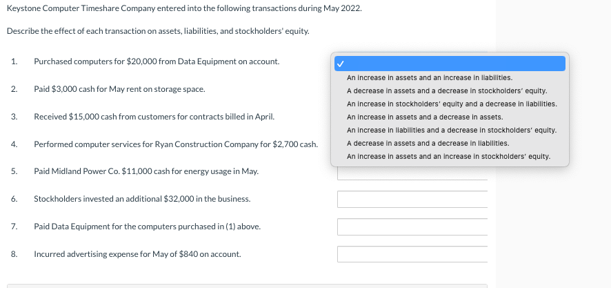 Solved Keystone Computer Timeshare Company entered into the | Chegg.com