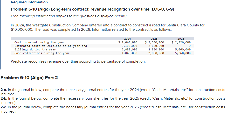Record progress billings. Note: Enter debits before | Chegg.com