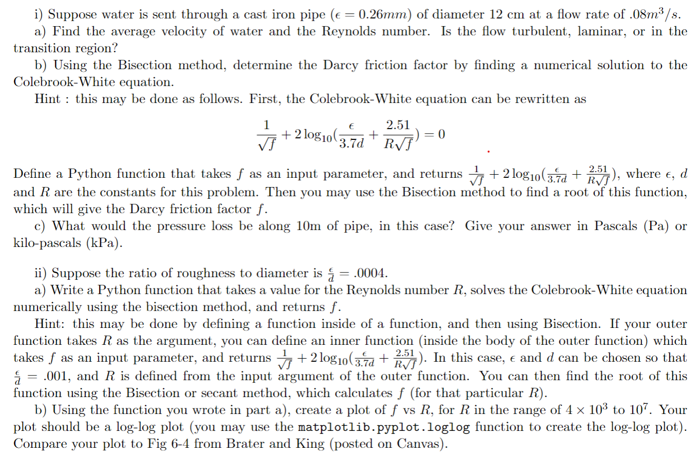Solved 5) Frictional losses in fluid flow Background: P1 Id | Chegg.com