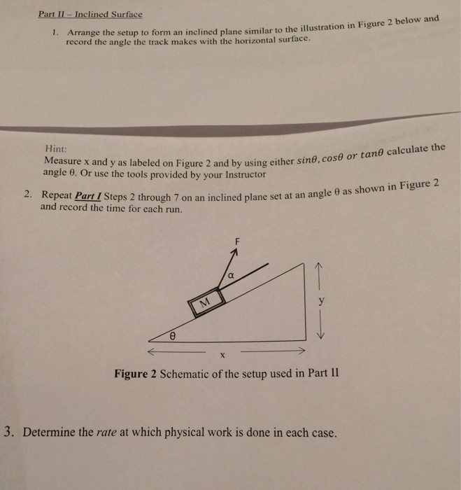 Arrange the setup to form an inclined plane similar | Chegg.com