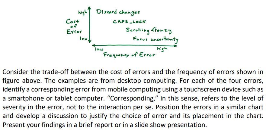 Consider the trade-off between the cost of errors and | Chegg.com