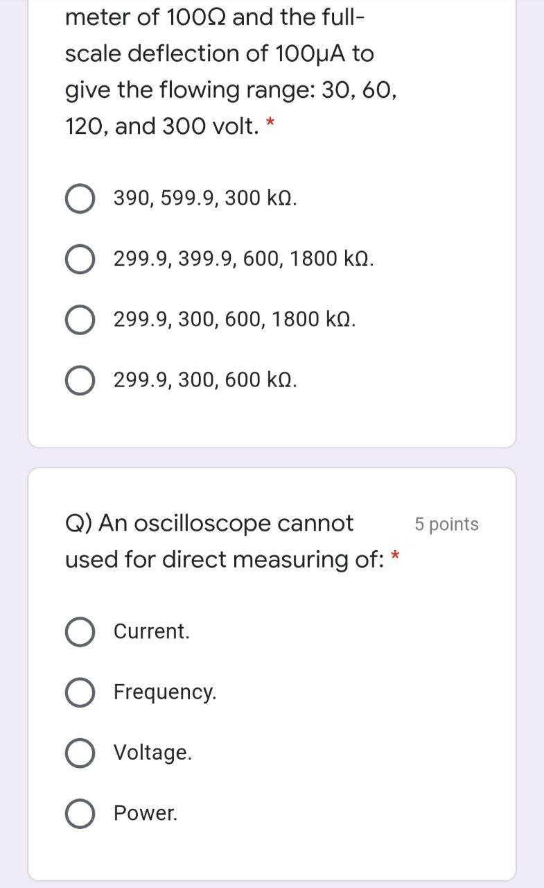 Solved meter of 1002 and the full- scale deflection of 100uA | Chegg.com