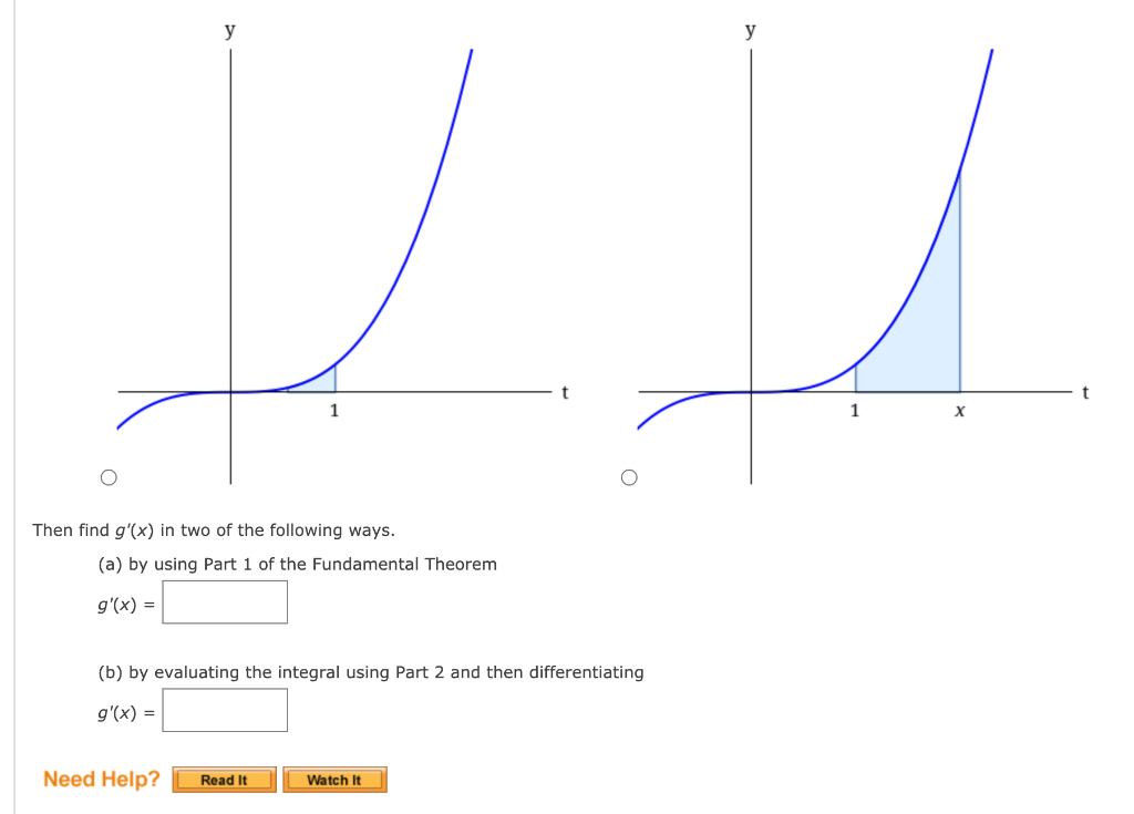 Solved Sketch the area represented by g(x). g(x) = L** t4 dt | Chegg.com