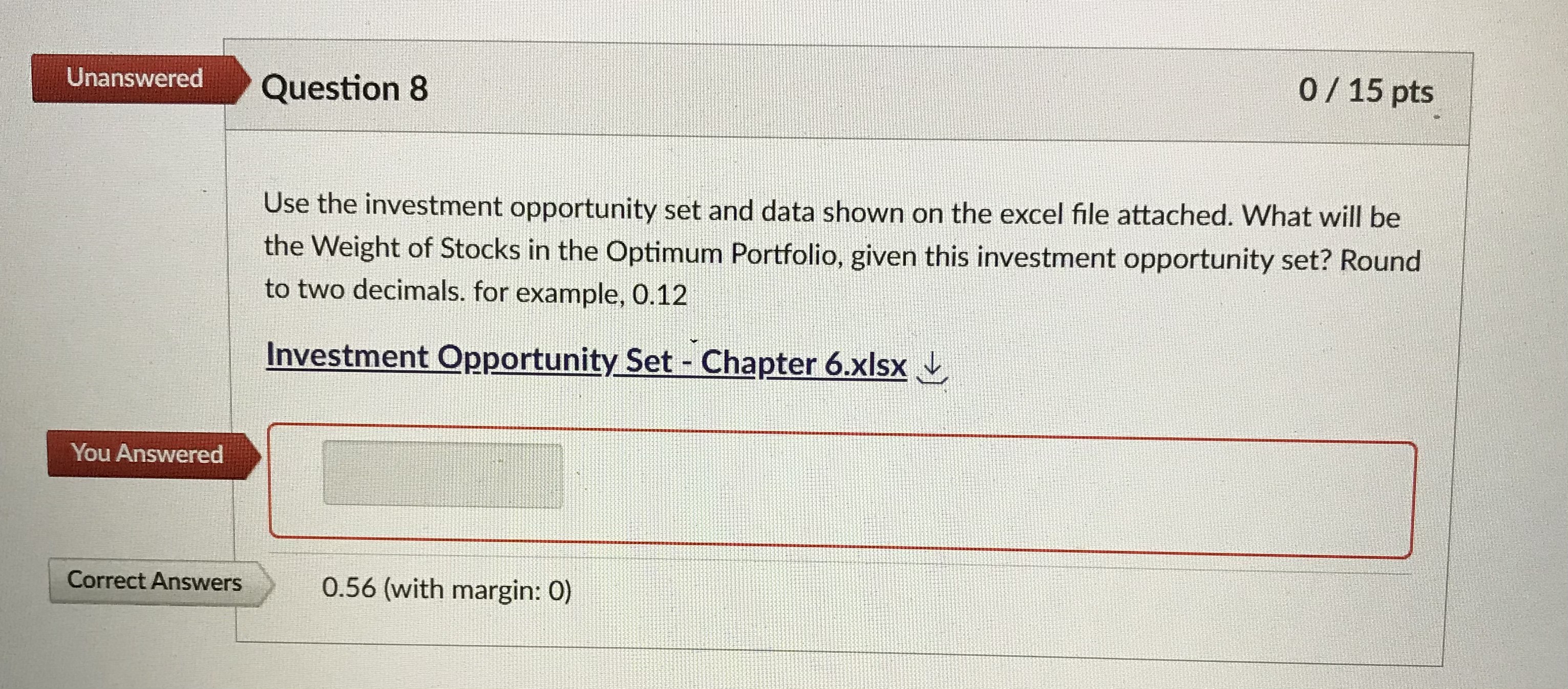 Use the investment opportunity set and data shown on | Chegg.com