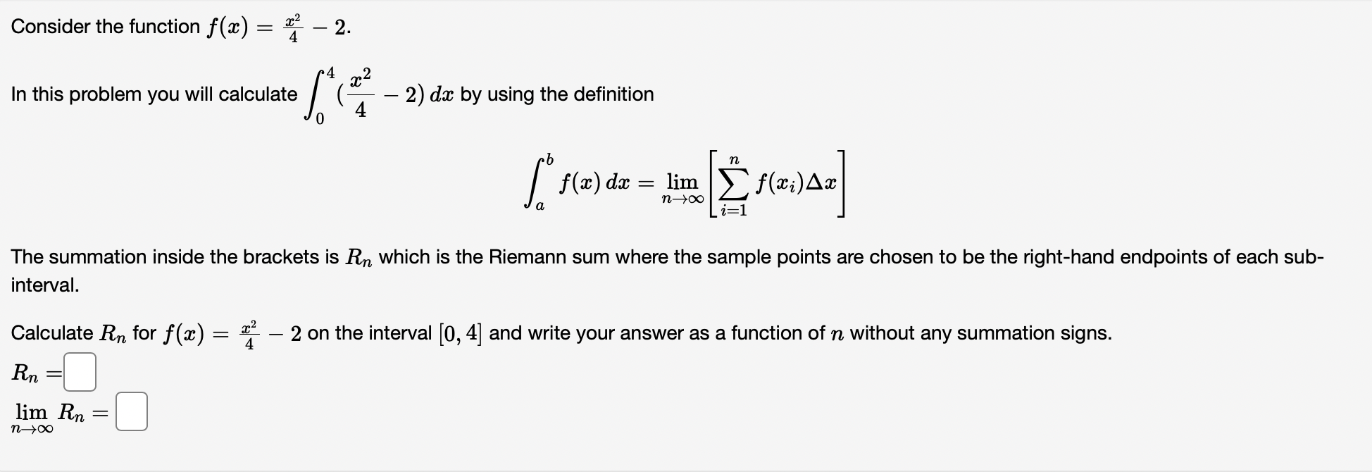 Solved Consider the function f(x)=4x2−2. In this problem you | Chegg.com