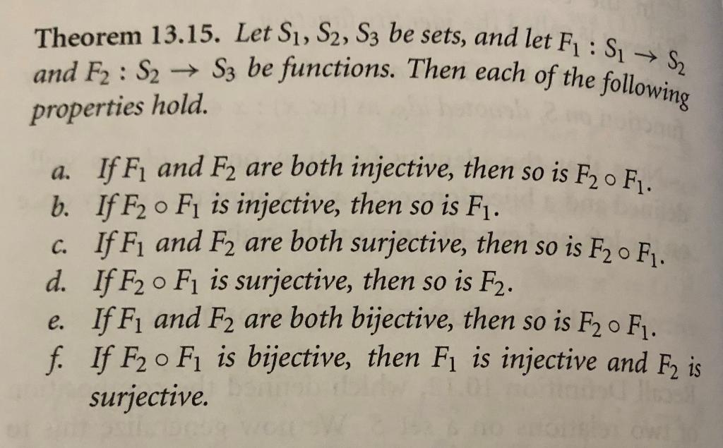 Solved Theorem 13.15. Let S1, S2, S3 be sets, and let F1: S1 | Chegg.com