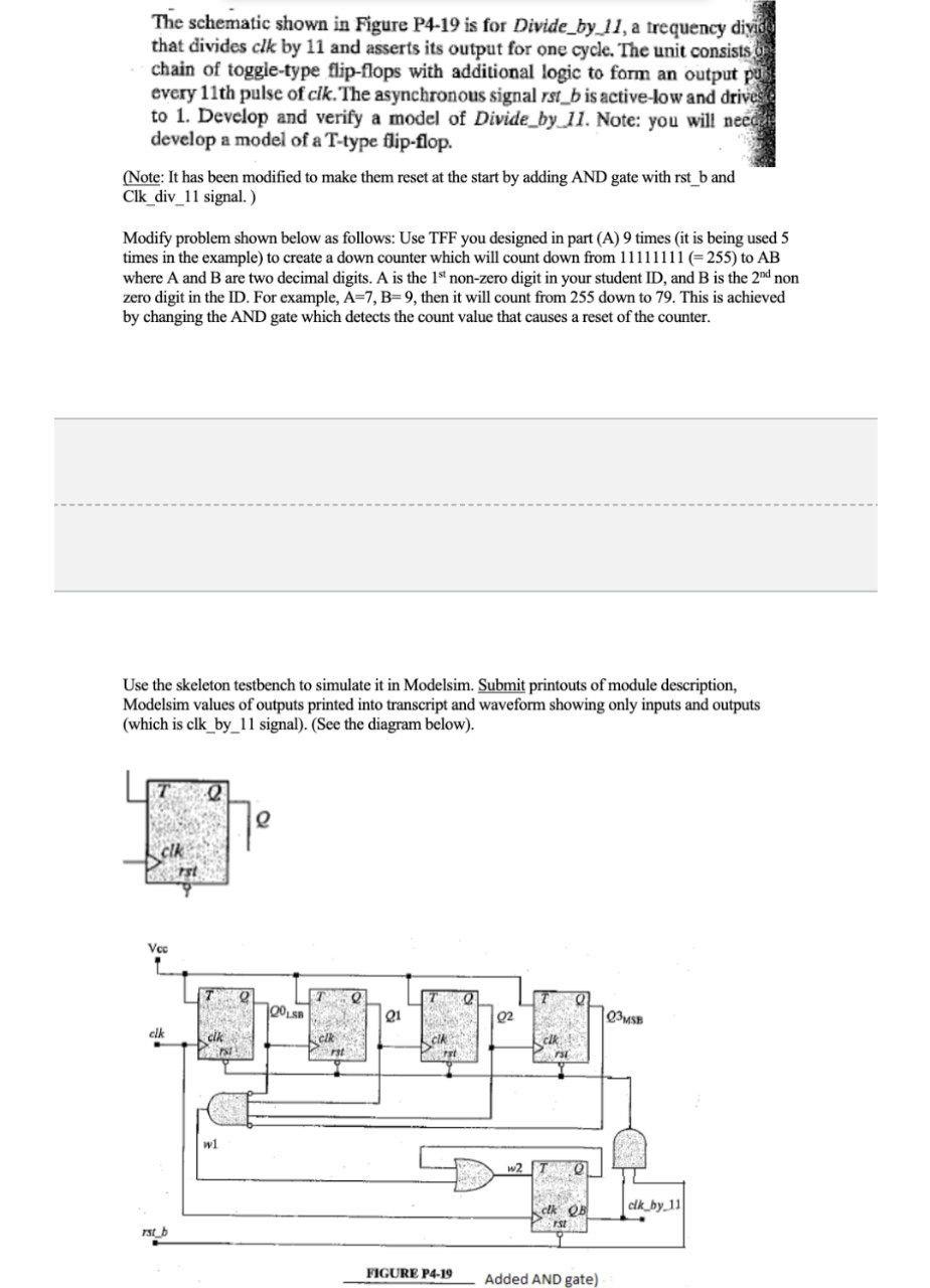 Solved The schematic shown in Figure P4-19 is for | Chegg.com