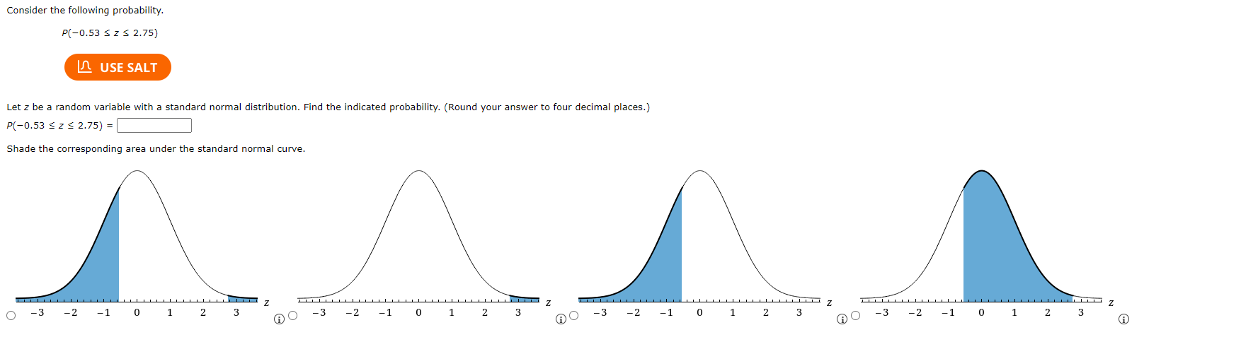 Solved Let z be a random variable with a standard normal | Chegg.com