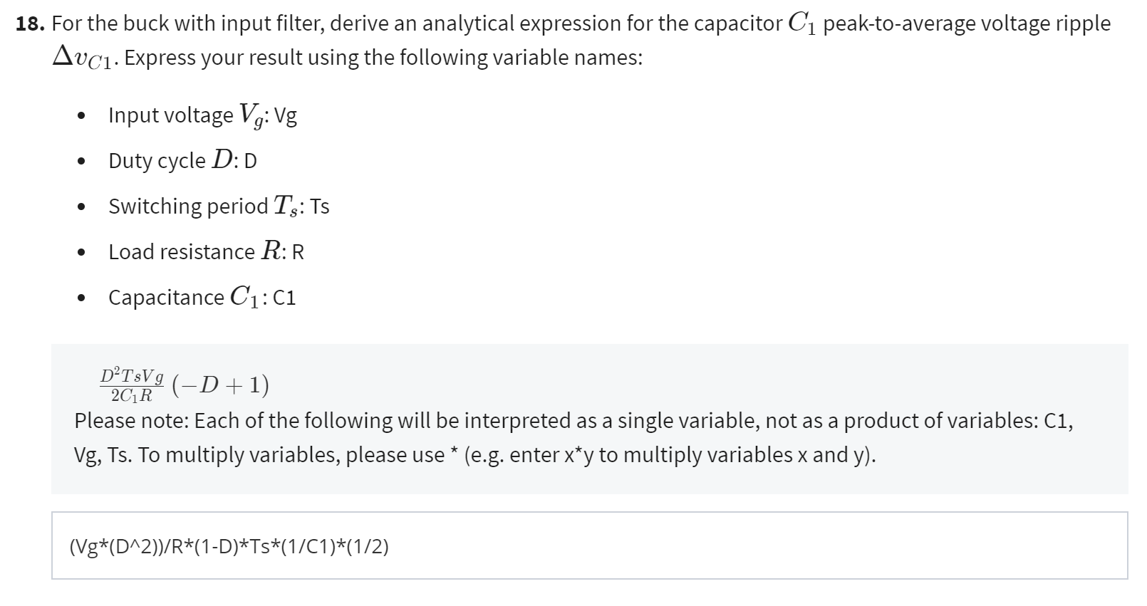 Solved To reduce switching harmonics present in the input | Chegg.com