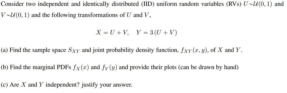 Consider two independent and identically distributed | Chegg.com Consider two independent and identically distributed | Chegg.com