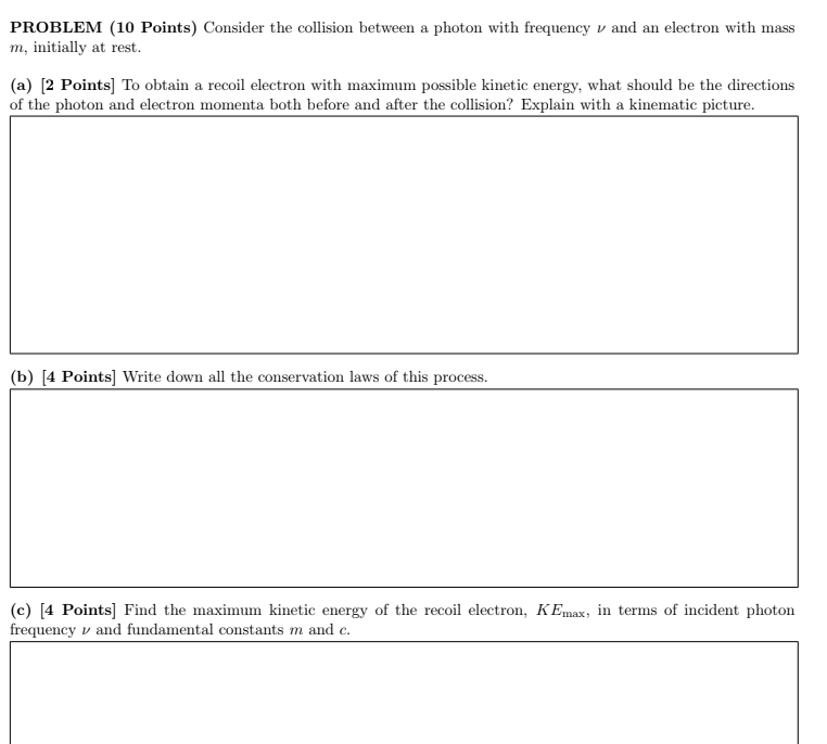 Solved PROBLEM (10 ﻿Points) ﻿Consider the collision between | Chegg.com