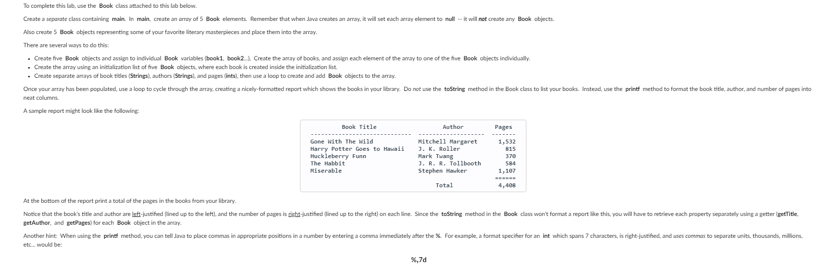 Solved To complete this lab, use the Book class attached to | Chegg.com