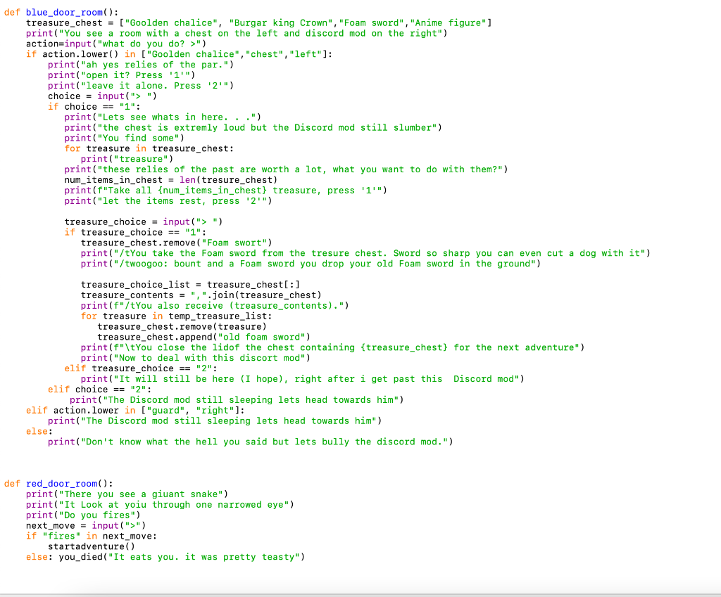 Solved def getname(): print("What's your name") playername = | Chegg.com