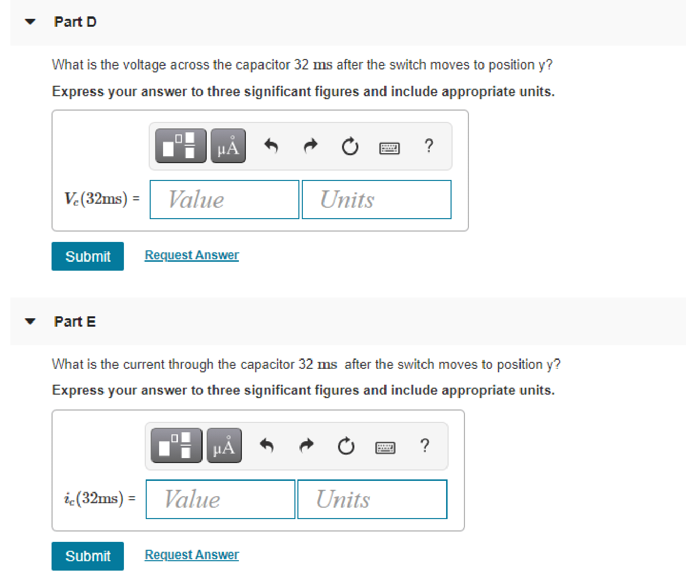 Solved Constants Part B The switch in the circuit seen in | Chegg.com