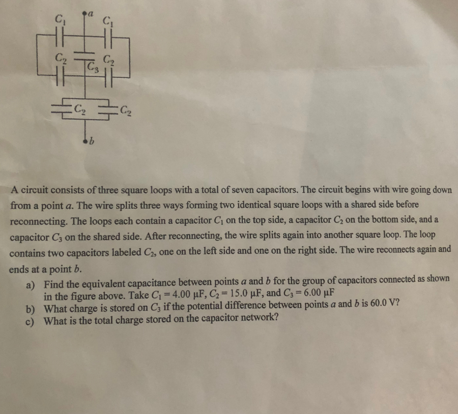Solved レG2 C. A circuit consists of three square loops with | Chegg.com