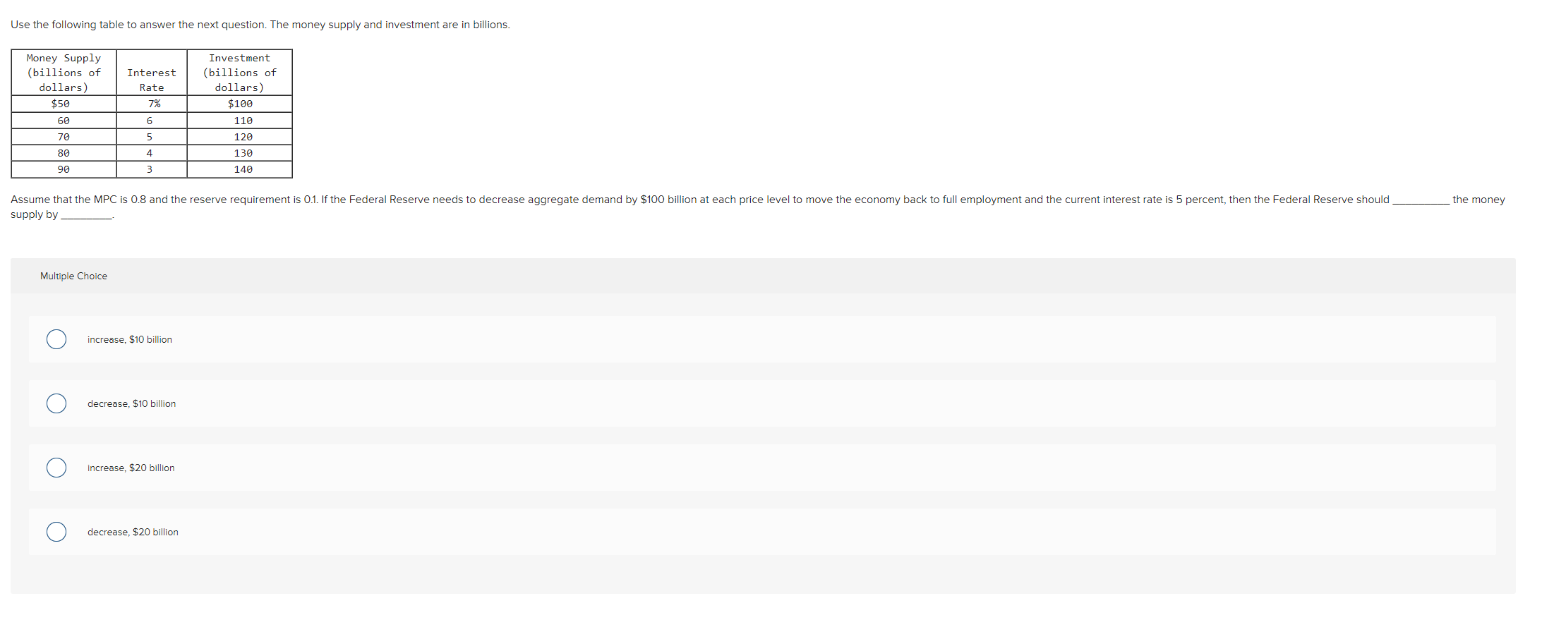 Solved Use the following table to answer the next question. | Chegg.com