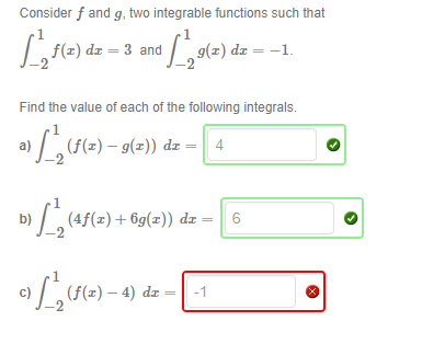 Solved Consider f and g, two integrable functions such that | Chegg.com