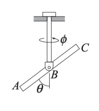 Solved The bar ABC is attached to the vertical rod with a | Chegg.com
