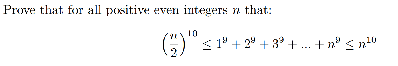 Solved Prove that for all positive even integers n that: | Chegg.com