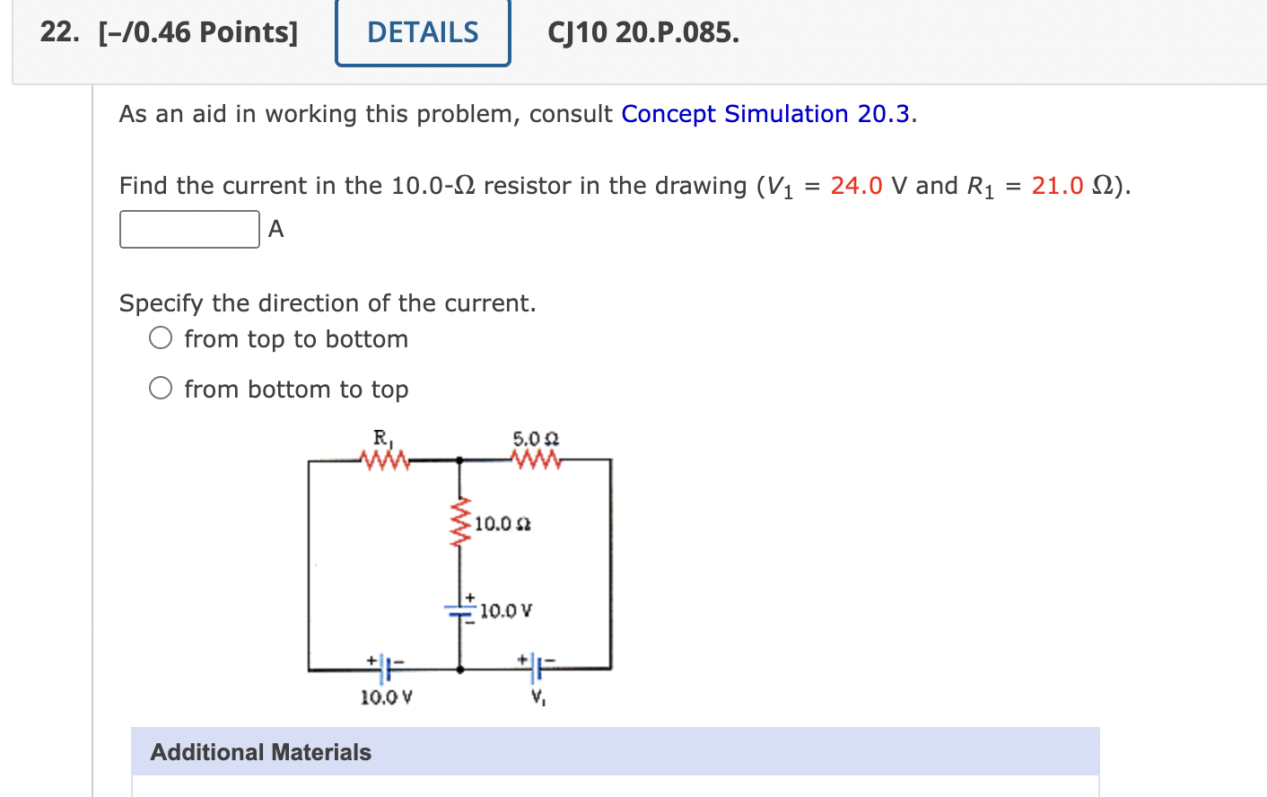 Solved 22. [-70.46 Points] DETAILS CJ10 20.P.085. As an aid | Chegg.com
