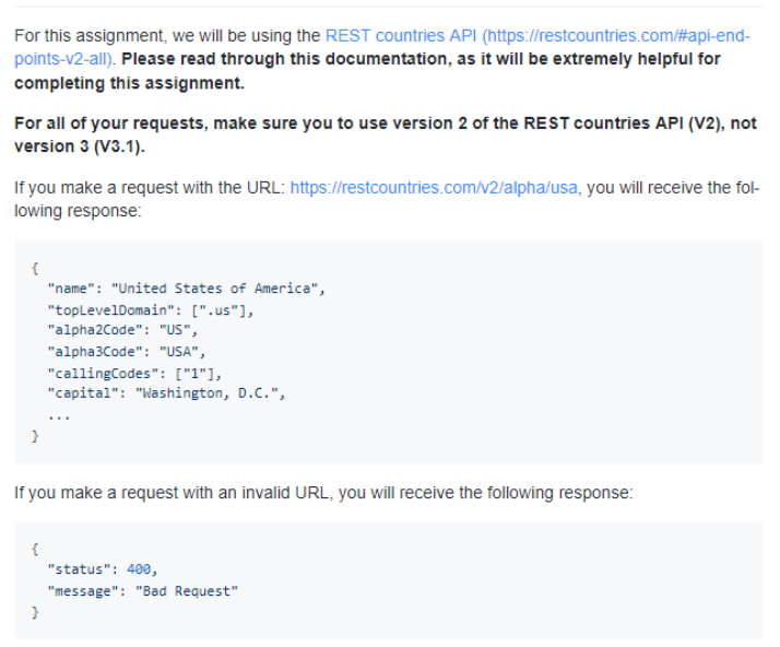 Solved For this assignment, we will be using the REST | Chegg.com
