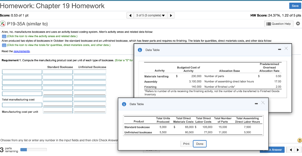 Solved Homework Chapter 19 Homework Save Score 0 53 Of 1
