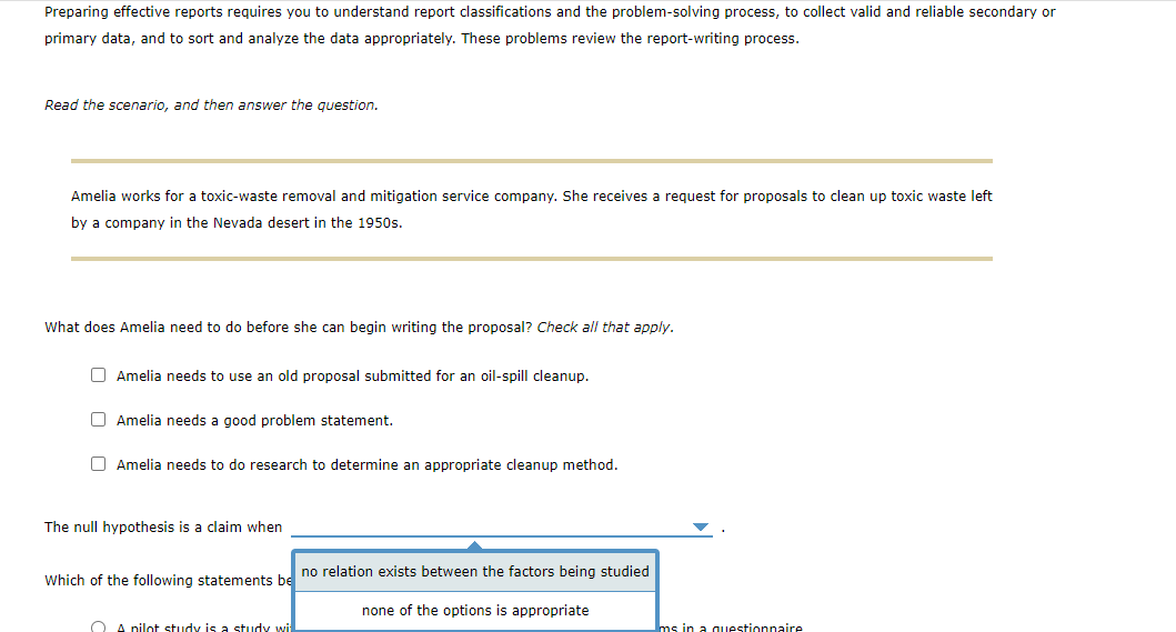 Solved Preparing effective reports requires you to | Chegg.com