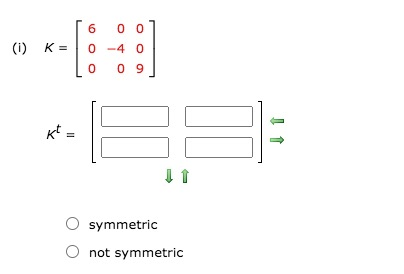 Solved Determine the transpose of each of the following | Chegg.com