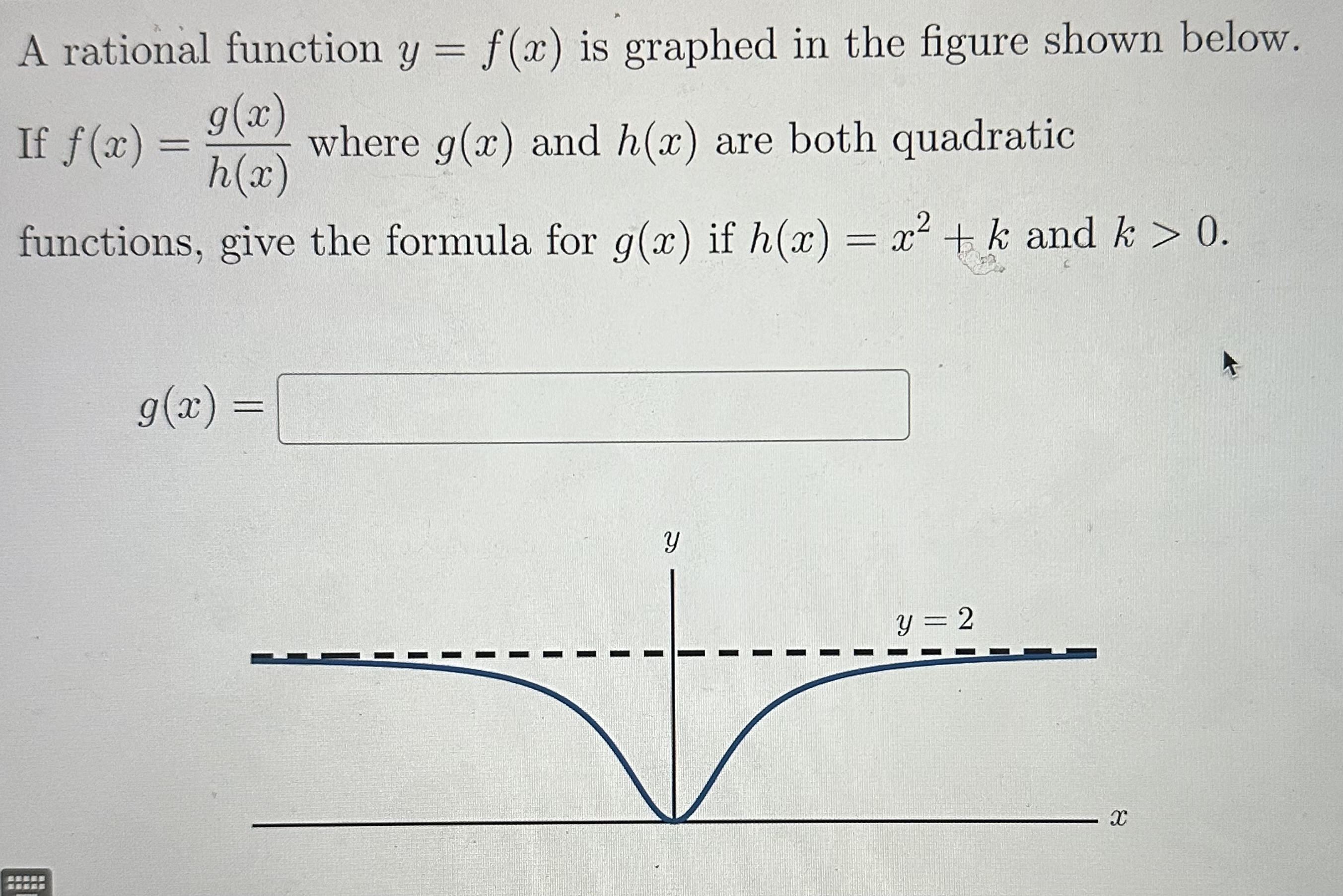 Solved A rational function y=f(x) is graphed in the figure | Chegg.com