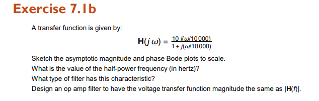 Solved A transfer function is given by: | Chegg.com
