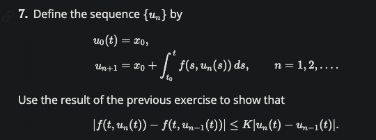 Solved Prove the Existence and Uniqueness Theorem for | Chegg.com