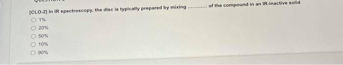 Solved of the compound in an IR-inactive solid [CLO-2] In IR | Chegg.com