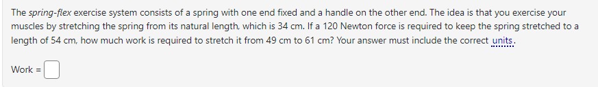 Solved The spring-flex exercise system consists of a spring | Chegg.com