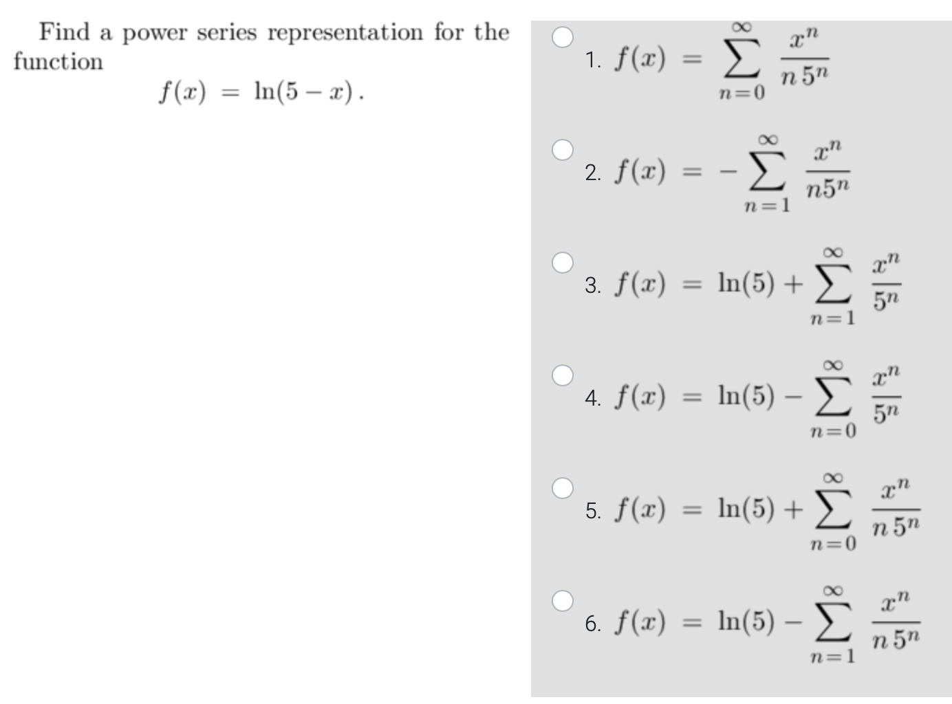 Solved Find a power series representation for the function | Chegg.com