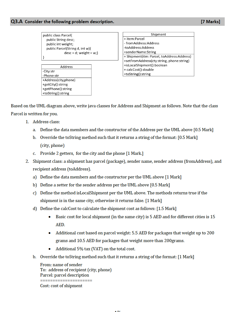 Solved Q1. Answer the following questions: (6 marks) (Note: | Chegg.com