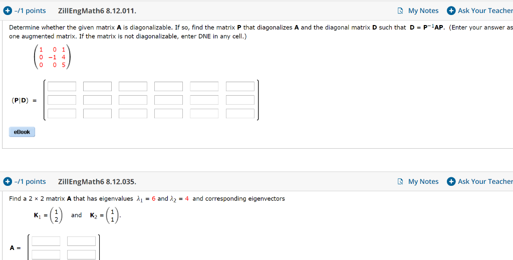 Solved -/1 points ZillEngMath6 8.12.011. My Notes Ask Your | Chegg.com